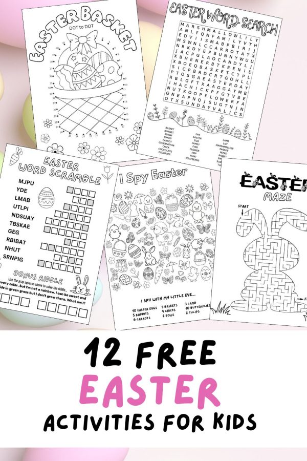 Free Easter Printable Activities for Kids - Aunty Michelle's