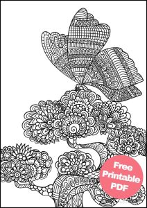 Free Insect Mandala Printable Coloring Pages for Adults - Aunty Michelle's