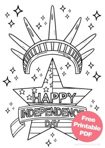 Free Printable 4th of July Coloring Pages for Kids - Aunty Michelle's