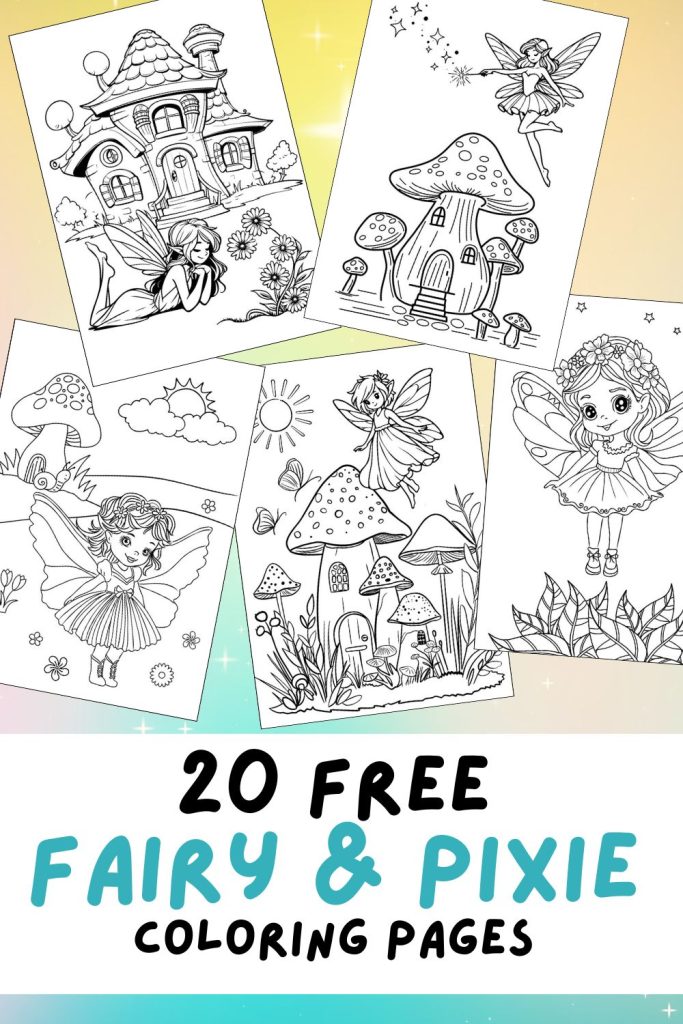 Free Printable Fairy Coloring Pages - Aunty Michelle's