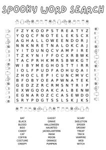 Free Printable Halloween Activities for Kids - Aunty Michelle's
