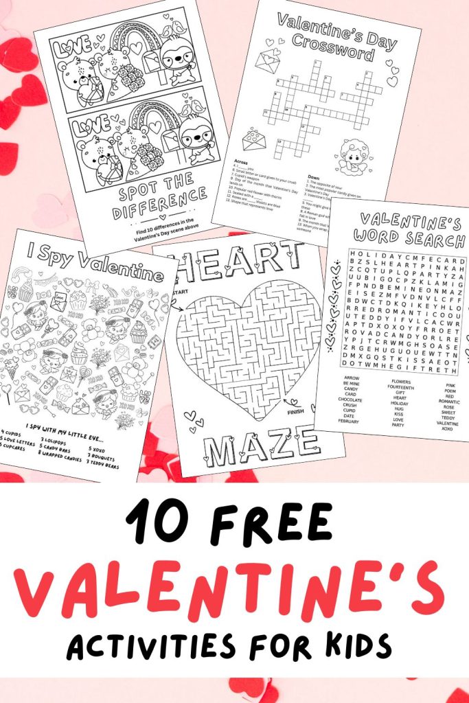 Free Printable Valentine's Day Games for Kids - Aunty Michelle's