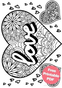 Free Printable Valentine's Day Coloring Pages for Kids - Aunty Michelle's