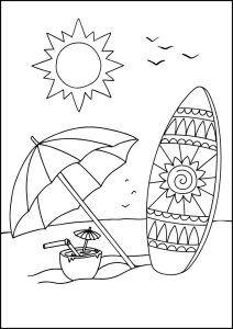 Free Printable Summer Coloring Pages for Kids - Aunty Michelle's