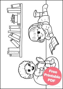 Free Printable Back to School Coloring Pages for Kids - Aunty Michelle's