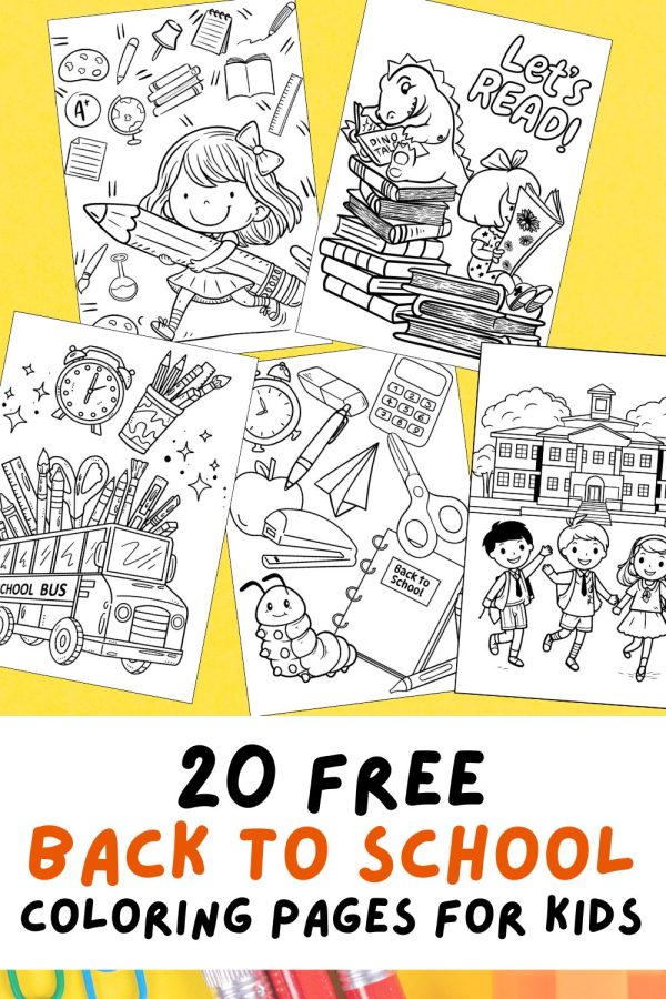 Free Printable Back to School Coloring Pages for Kids - Aunty Michelle's