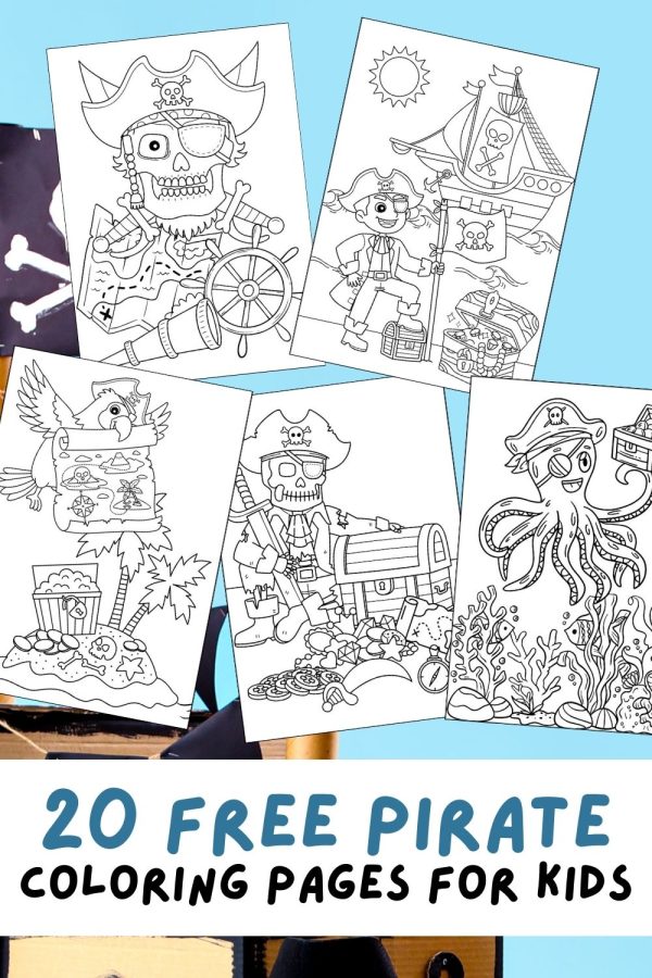 Free Printable Pirate Coloring Pages for Kids - Aunty Michelle's