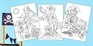 Free Printable Pirate Coloring Pages for Kids - Aunty Michelle's