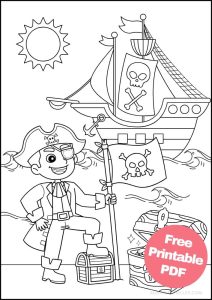Free Printable Pirate Coloring Pages for Kids - Aunty Michelle's