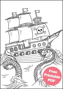 Free Printable Pirate Coloring Pages for Kids - Aunty Michelle's