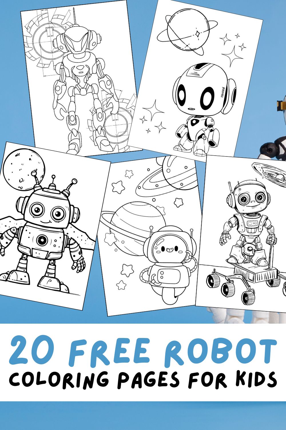 Free Printable Robot Coloring Pages for Kids - Aunty Michelle's