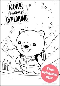Free Printable Camping Coloring Pages for Kids - Aunty Michelle's