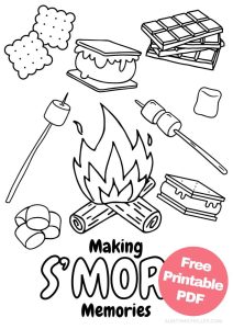 Free Printable Camping Coloring Pages for Kids - Aunty Michelle's
