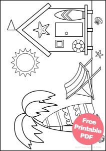 Free Printable Summer Coloring Pages for Kids - Aunty Michelle's