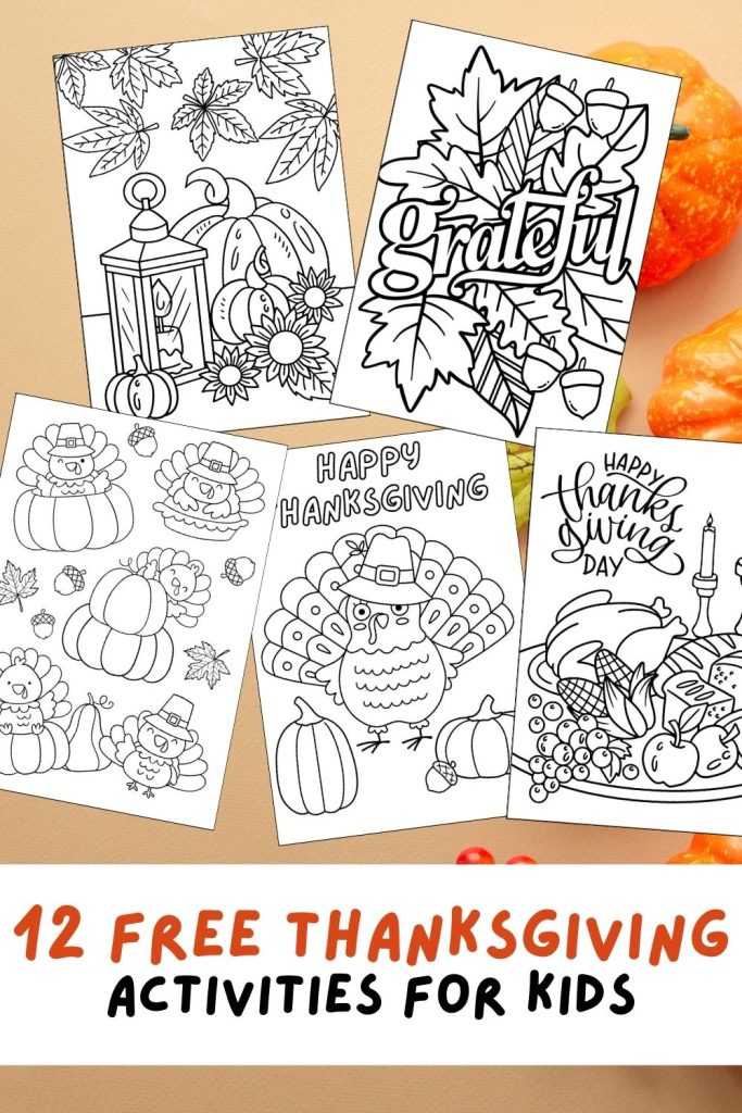 Free Printable Thanksgiving Coloring Pages for Kids - Aunty Michelle's