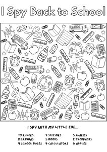 Free Printable Back to School Activities for Kids - Aunty Michelle's