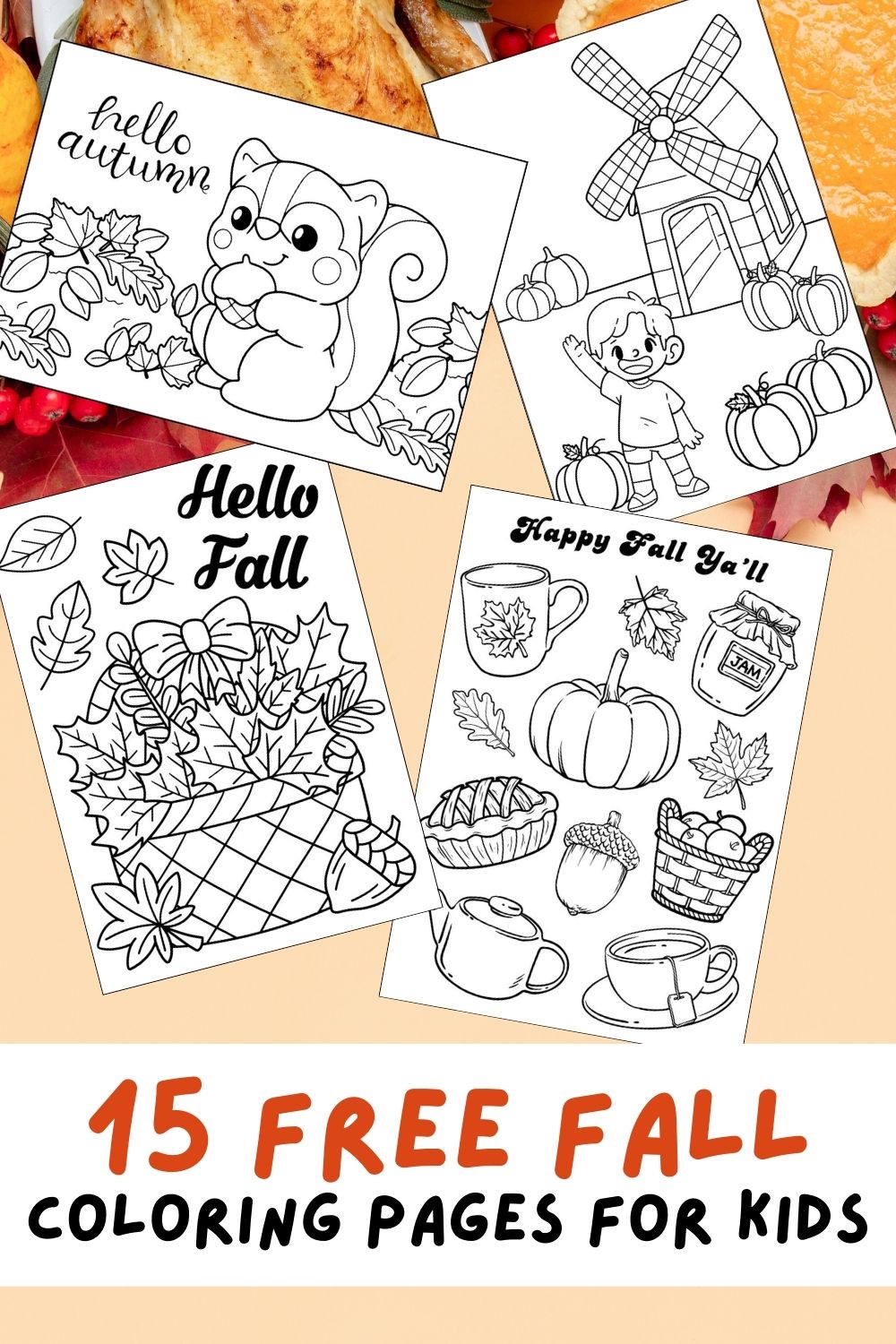 Free Printable Fall Coloring Pages for Kids - Aunty Michelle's