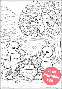 Free Printable Fall Coloring Pages for Kids - Aunty Michelle's