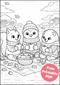 Free Printable Fall Coloring Pages for Kids - Aunty Michelle's