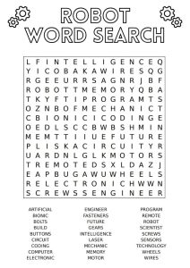 Free Printable Robots Worksheets for Kids - Aunty Michelle's