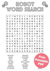 Free Printable Robots Worksheets for Kids - Aunty Michelle's