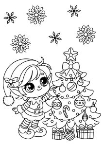 Elf Coloring Pages: Free Printables for Kids - Aunty Michelle's