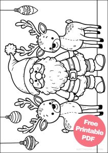 Santa Coloring Pages: Free Printables for Kids - Aunty Michelle's