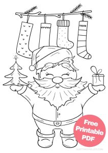 Santa Coloring Pages: Free Printables for Kids - Aunty Michelle's