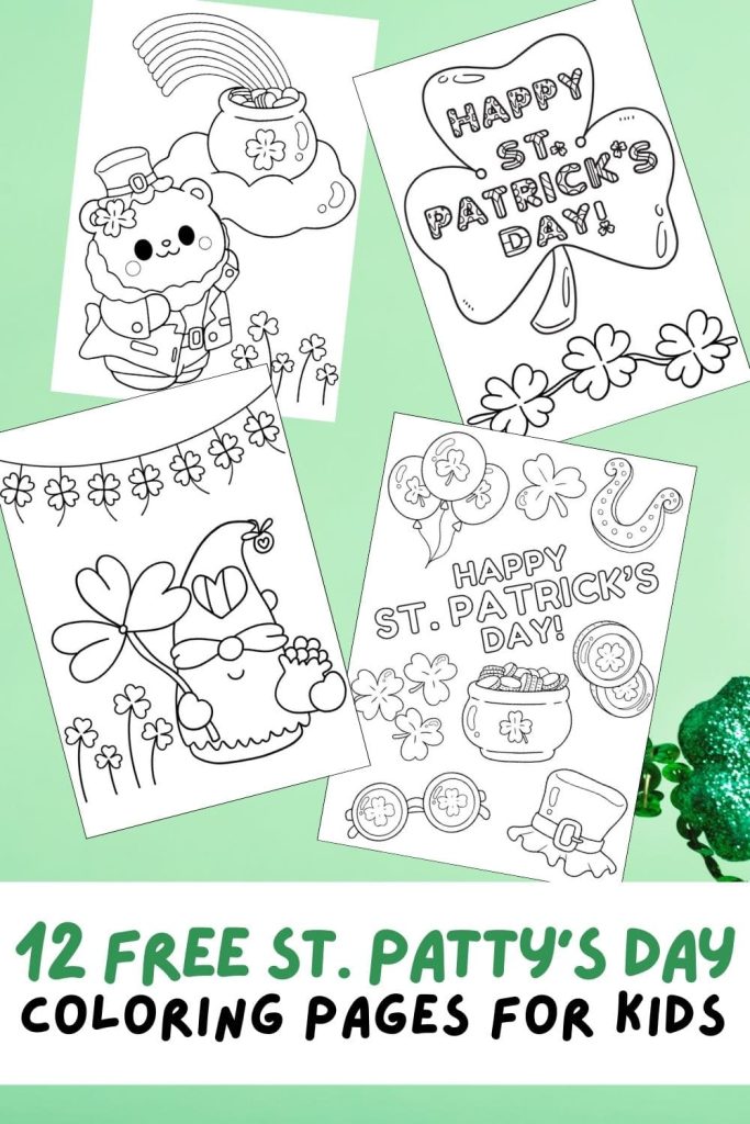 Free Printable St. Patrick's Day Coloring Pages for Kids - Aunty Michelle's