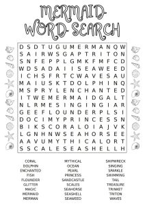 Free Mermaid Party Printables for Kids - Aunty Michelle's