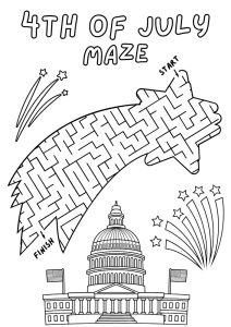 Free Printable 4th of July Worksheets for Kids - Aunty Michelle's