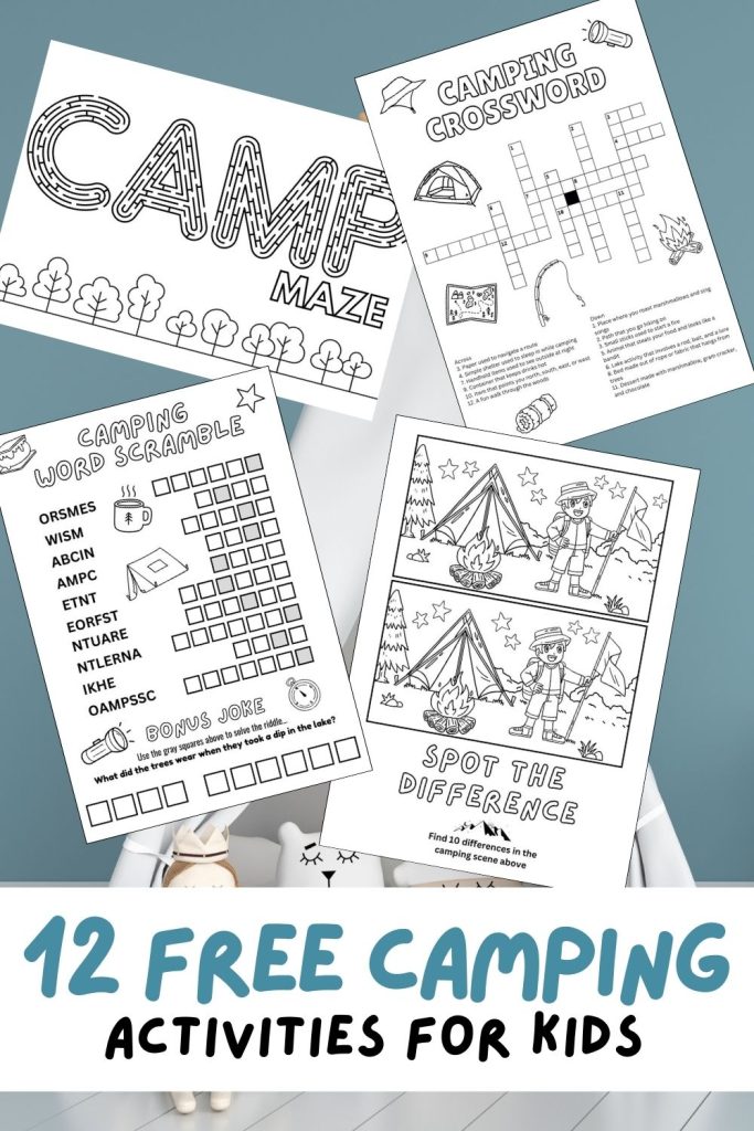 Free Printable Camping Activities for Kids - Aunty Michelle's