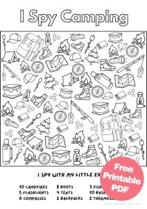 Free Printable Camping Activities for Kids - Aunty Michelle's