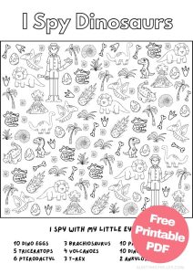 Free Printable Dinosaur Activities for Kids - Aunty Michelle's