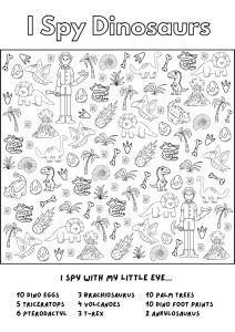 Free Printable Dinosaur Activities for Kids - Aunty Michelle's