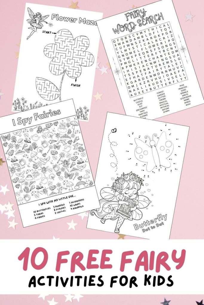 Free Printable Fairy Activities for Kids - Aunty Michelle's