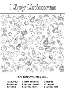 Free Printable Unicorn Activities for Kids - Aunty Michelle's