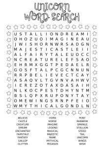 Free Printable Unicorn Activities for Kids - Aunty Michelle's