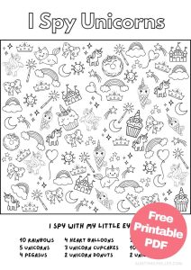 Free Printable Unicorn Activities for Kids - Aunty Michelle's