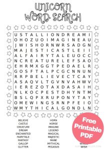 Free Printable Unicorn Activities for Kids - Aunty Michelle's