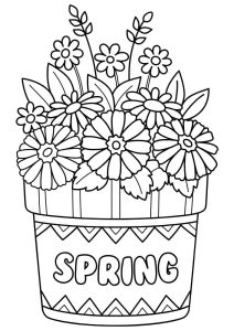 Free Printable Spring Coloring Pages for Kids - Aunty Michelle's