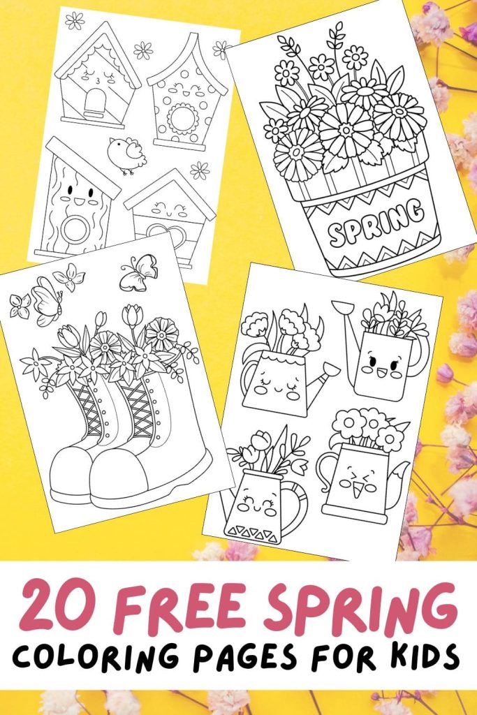 Free Printable Spring Coloring Pages for Kids - Aunty Michelle's