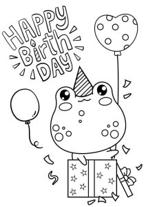 Free Printable Birthday Coloring Pages for Kids - Aunty Michelle's