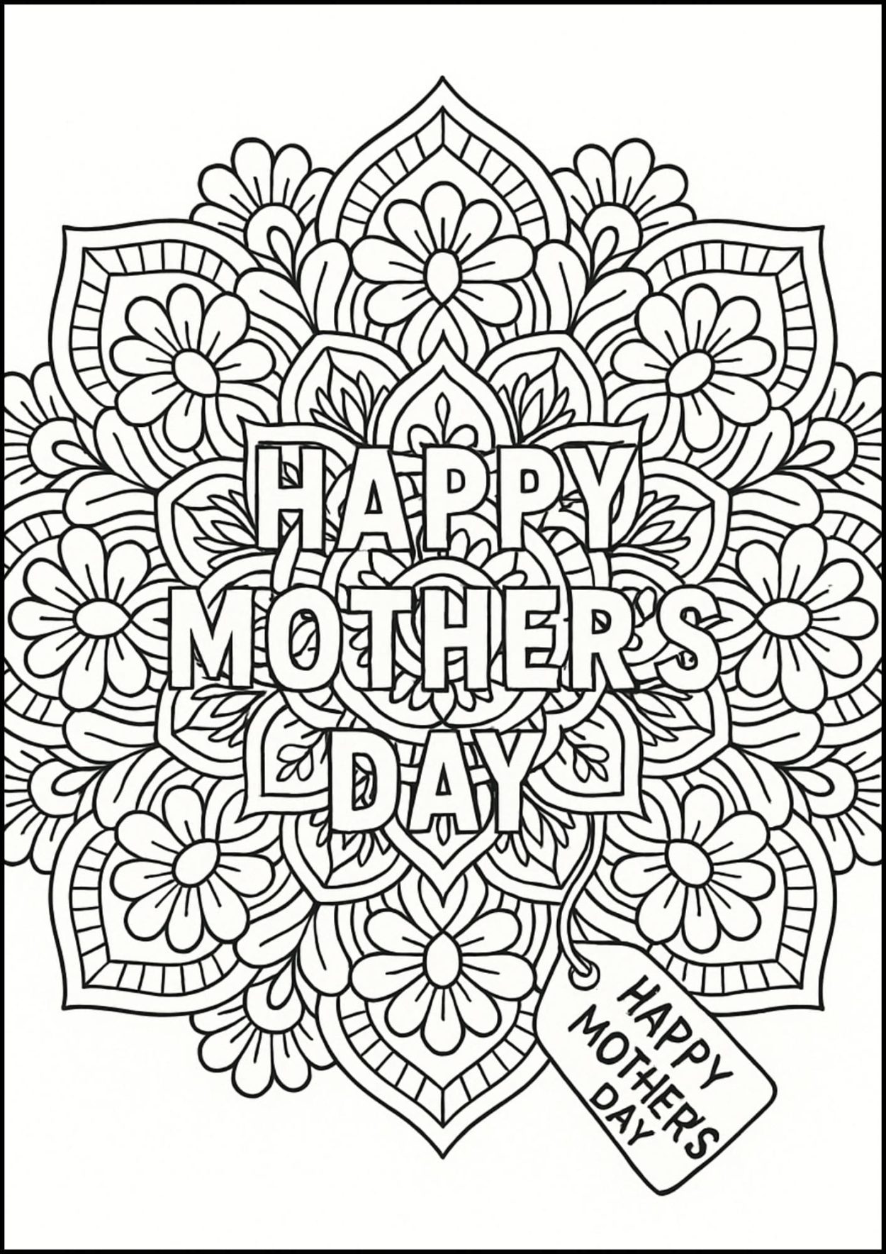 Free Printable Mother's Day Coloring Pages for Kids - Aunty Michelle's