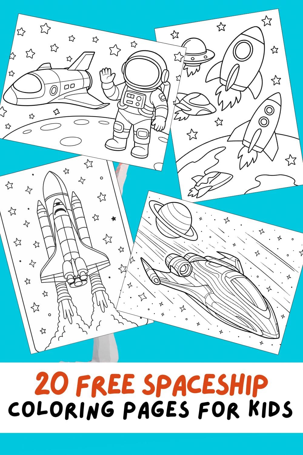 Free Printable Spaceship Coloring Pages for Kids - Aunty Michelle's