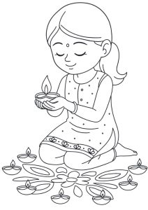 Free Printable Diwali Coloring Pages for Kids - Aunty Michelle's