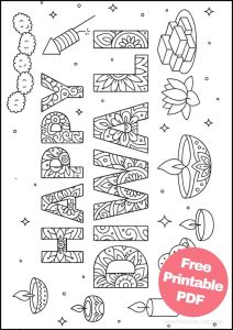 Free Printable Diwali Coloring Pages for Kids - Aunty Michelle's