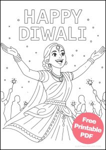 Free Printable Diwali Coloring Pages for Kids - Aunty Michelle's