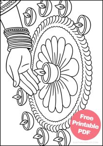 Free Printable Diwali Coloring Pages for Kids - Aunty Michelle's