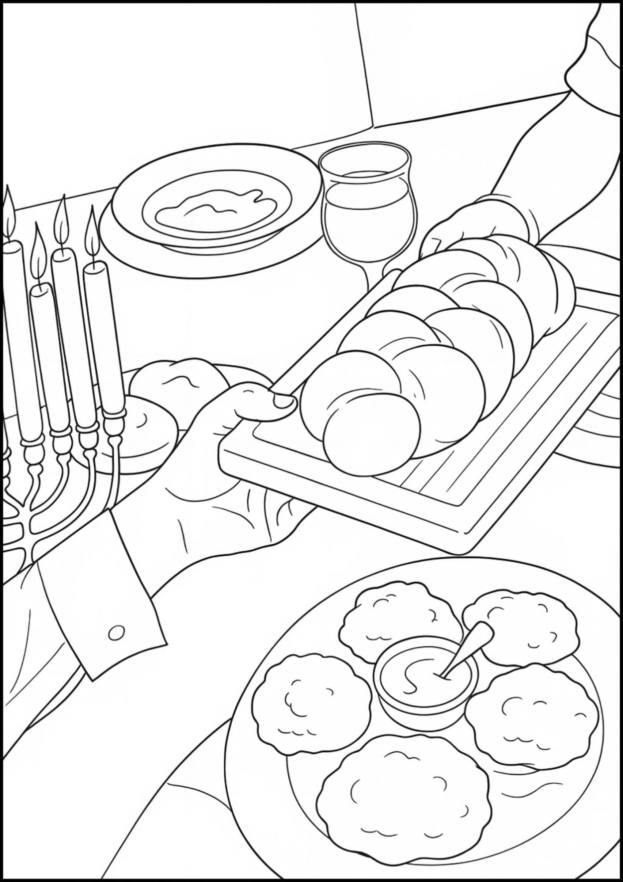 Free Printable Hanukkah Coloring Pages for Kids - Aunty Michelle's
